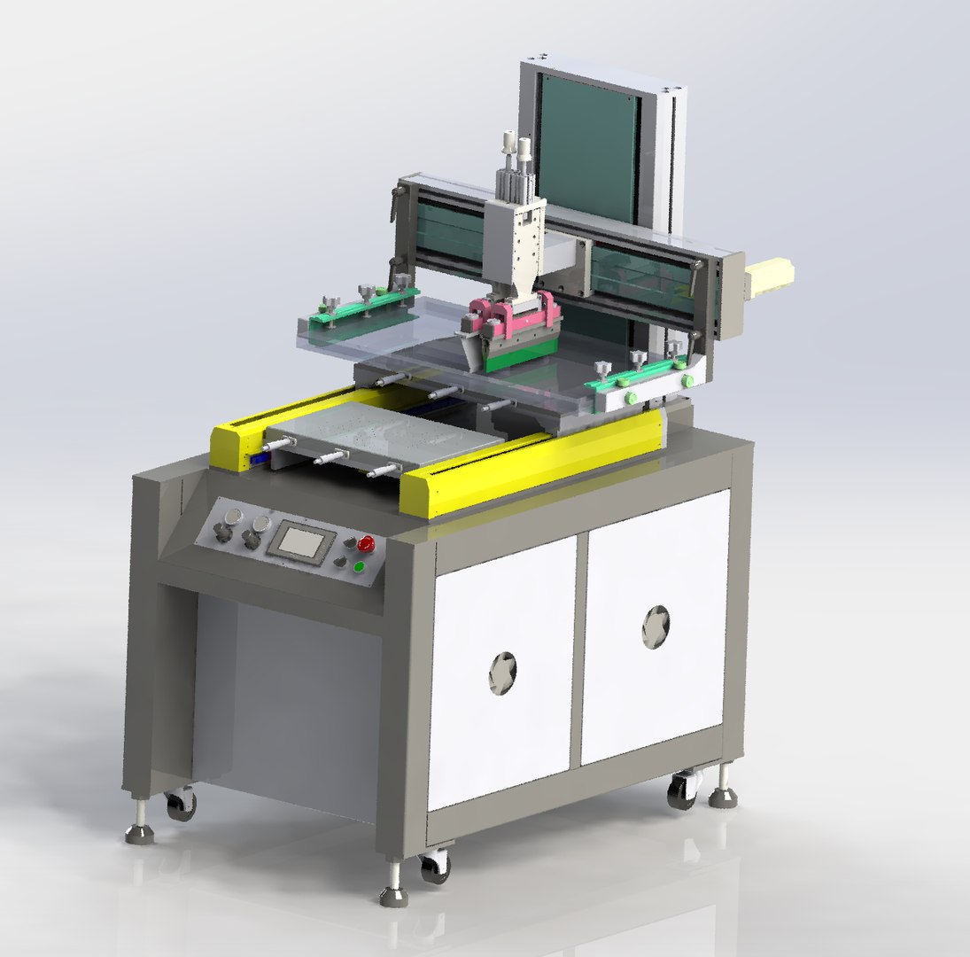 Double Platform Screen Printing 3D Model - TurboSquid 1345942