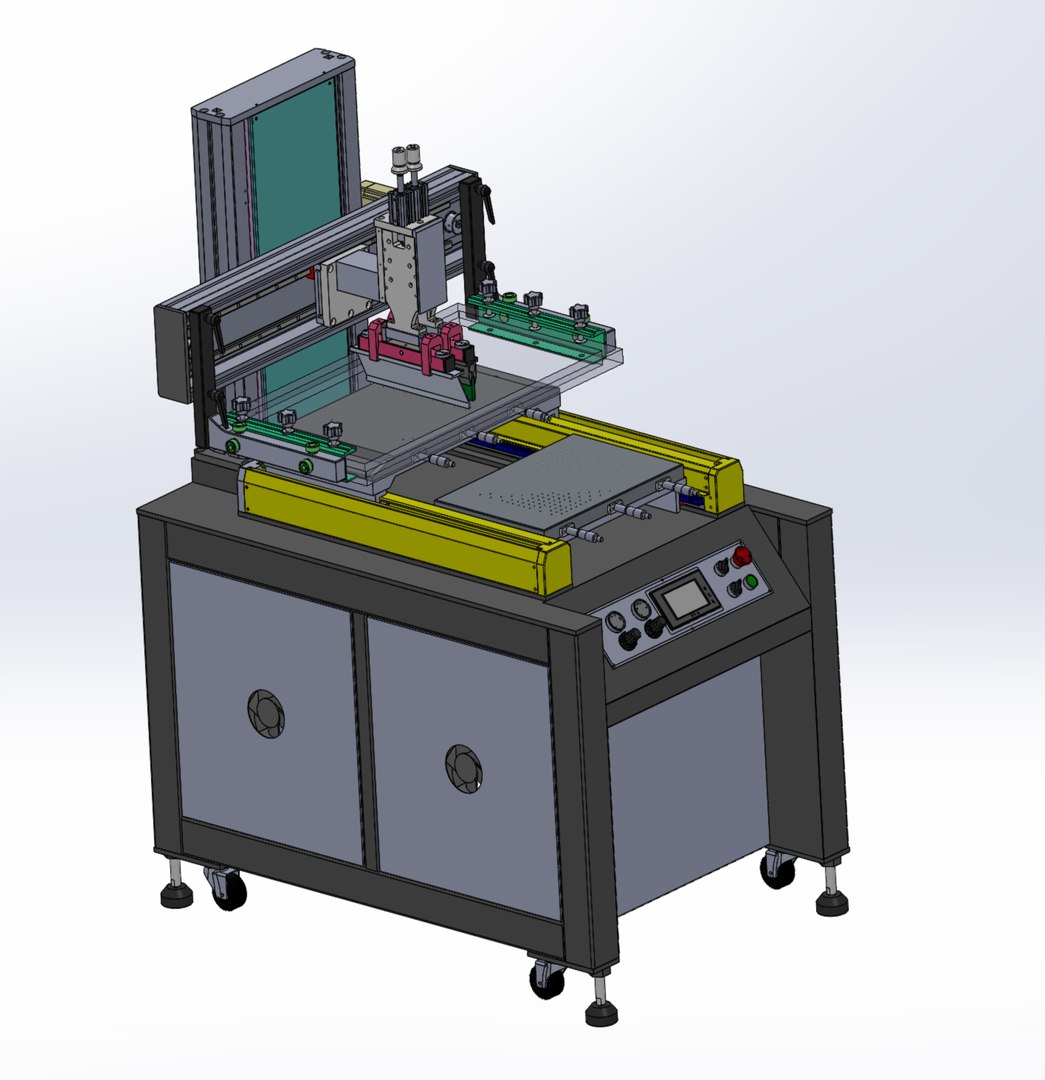 Double Platform Screen Printing 3D Model - TurboSquid 1345942
