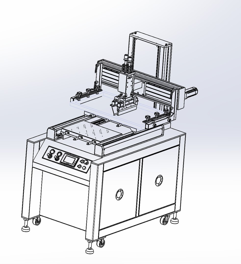 Double Platform Screen Printing 3D Model - TurboSquid 1345942
