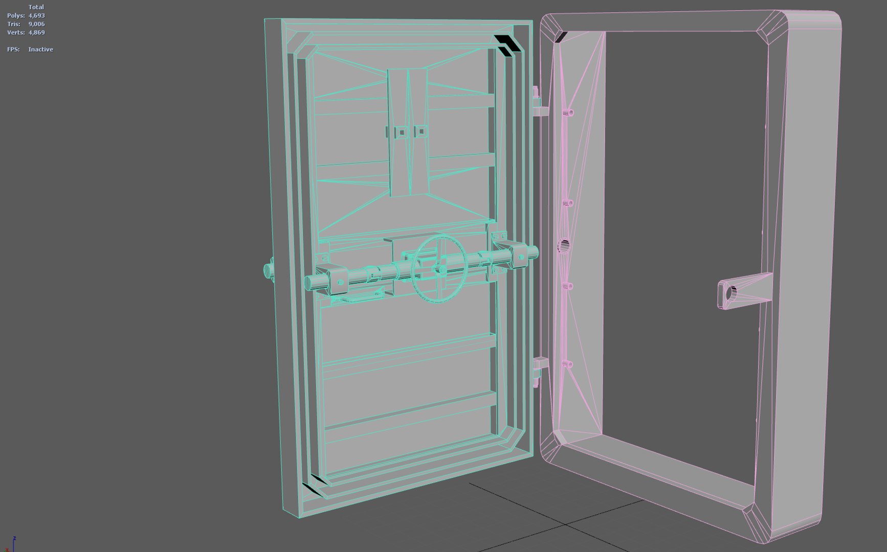 Bunker Door Pbr Lowpoly Bunker Gate 03 Low-poly 3D Model - TurboSquid ...