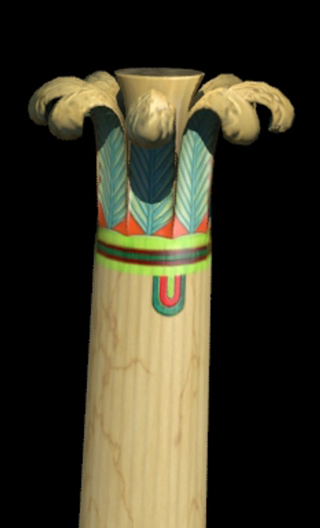 Egypt Column Palm 3d 3ds