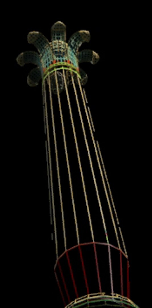 Egypt Column Palm 3d 3ds