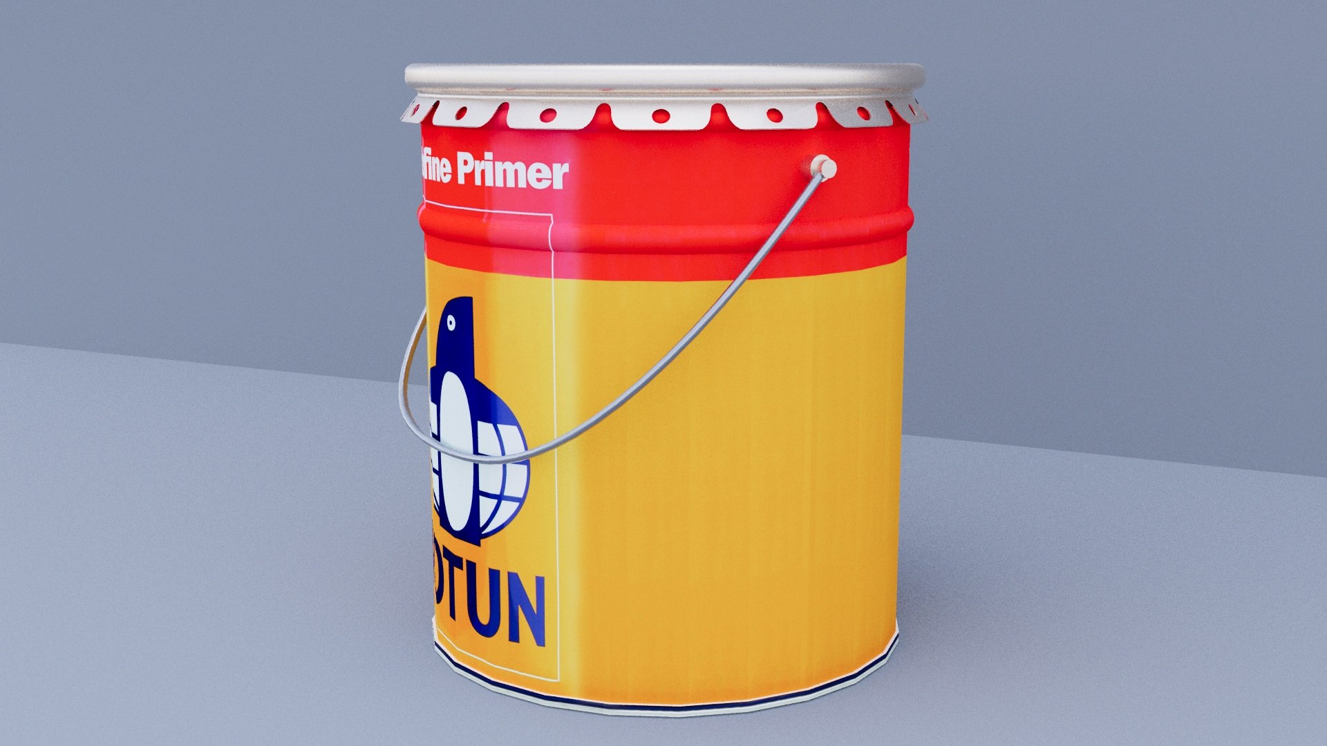 3D Trolley With Paint Bucket Model - TurboSquid 2106764