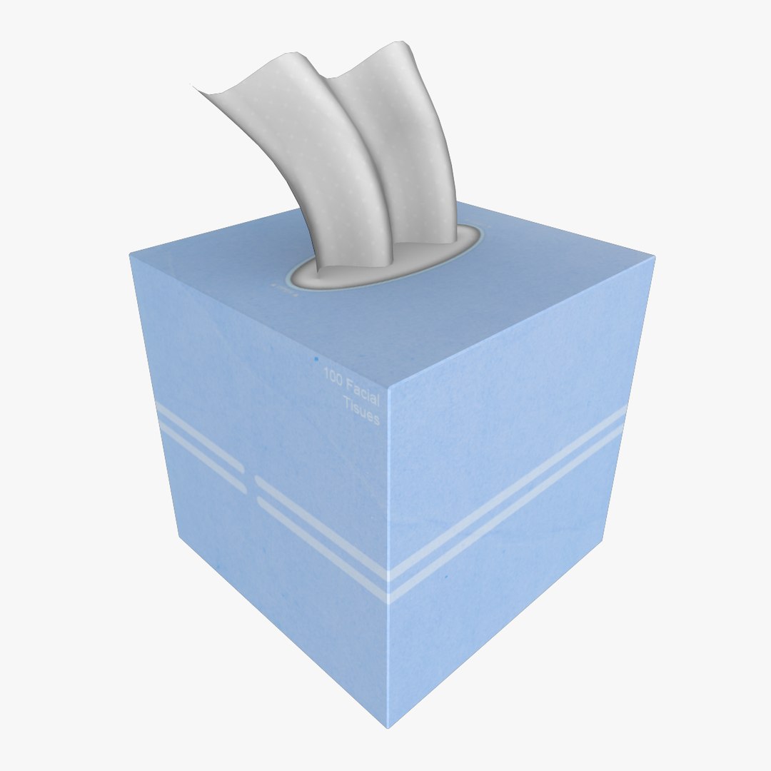 square tissue box 3d x