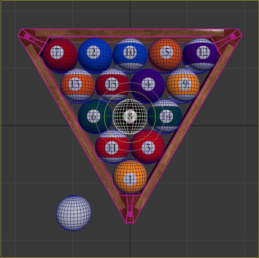 Billiard Balls 3D Model - TurboSquid 1424881