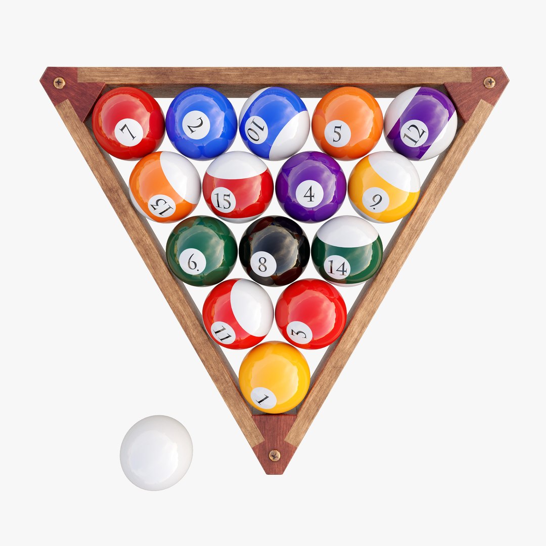 Billiard Balls 3D Model - TurboSquid 1424881