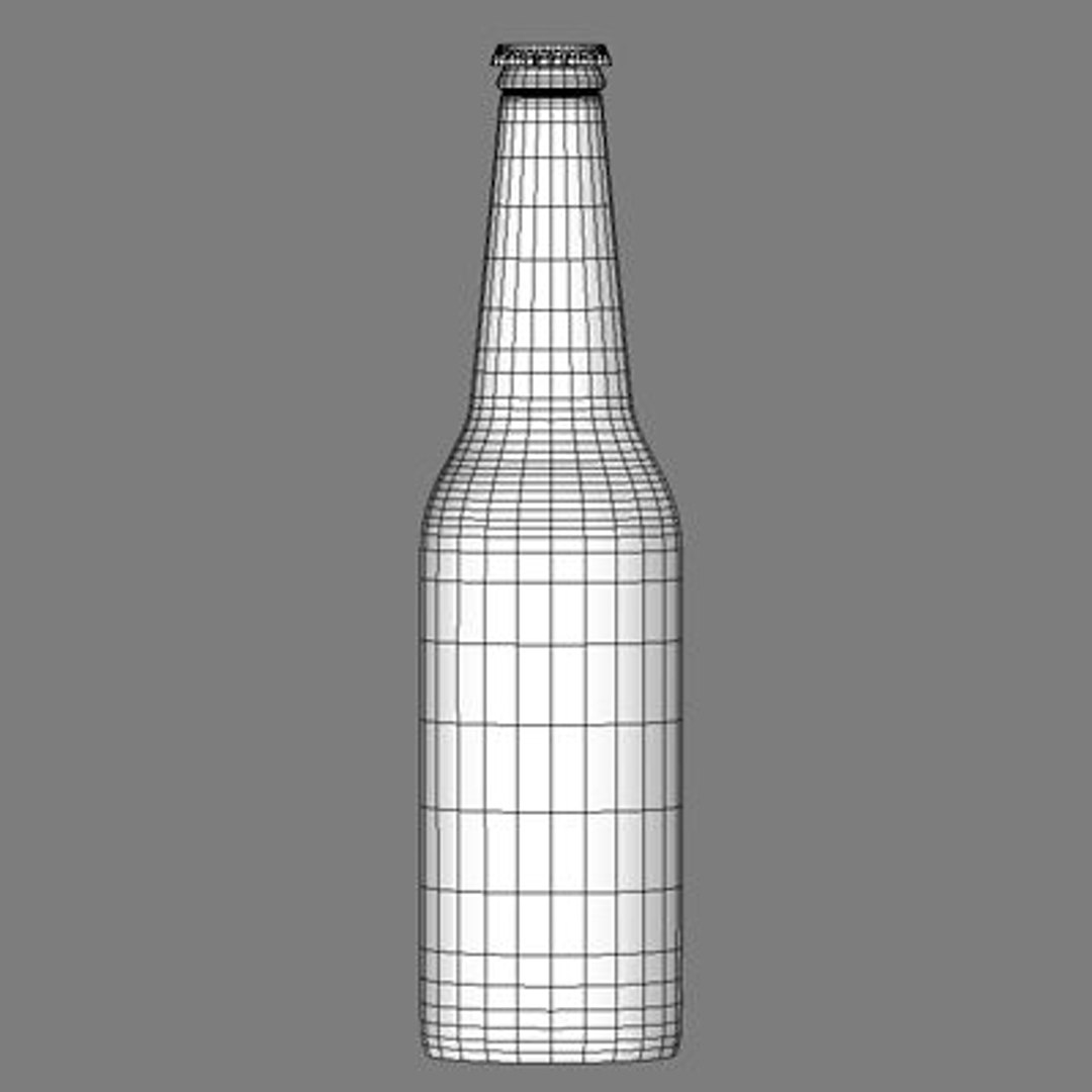 3d Beer Bottle Model