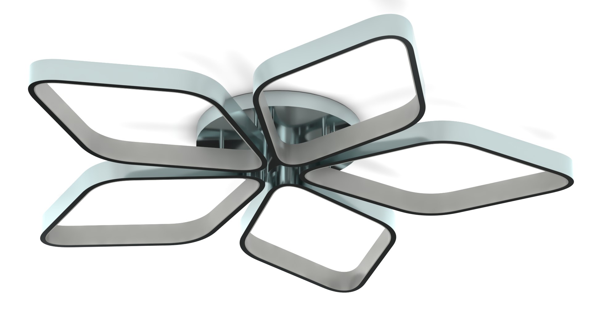 3D Ceiling Light - 5 Diamonds Lamp With LED Model - TurboSquid 2056245