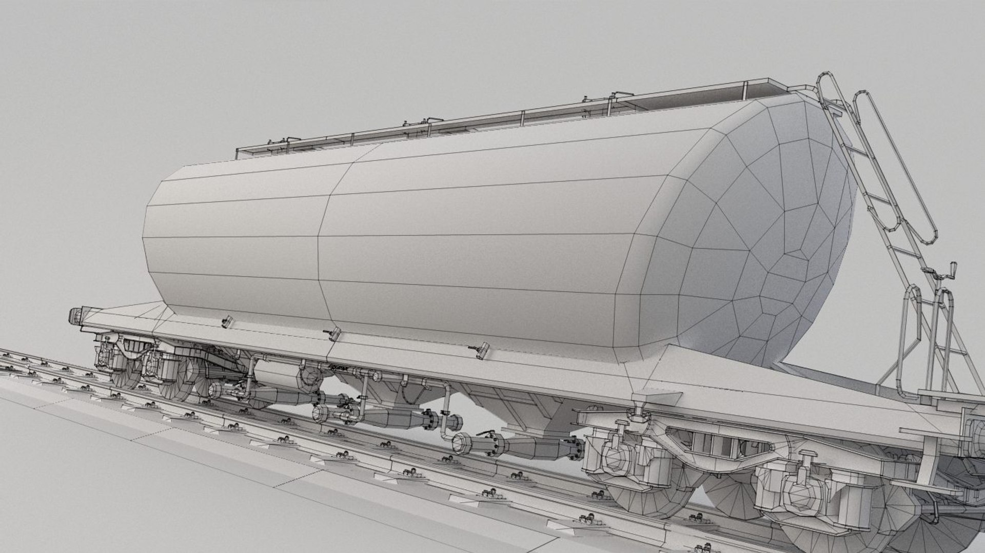 3D train tank tanker model - TurboSquid 1524264