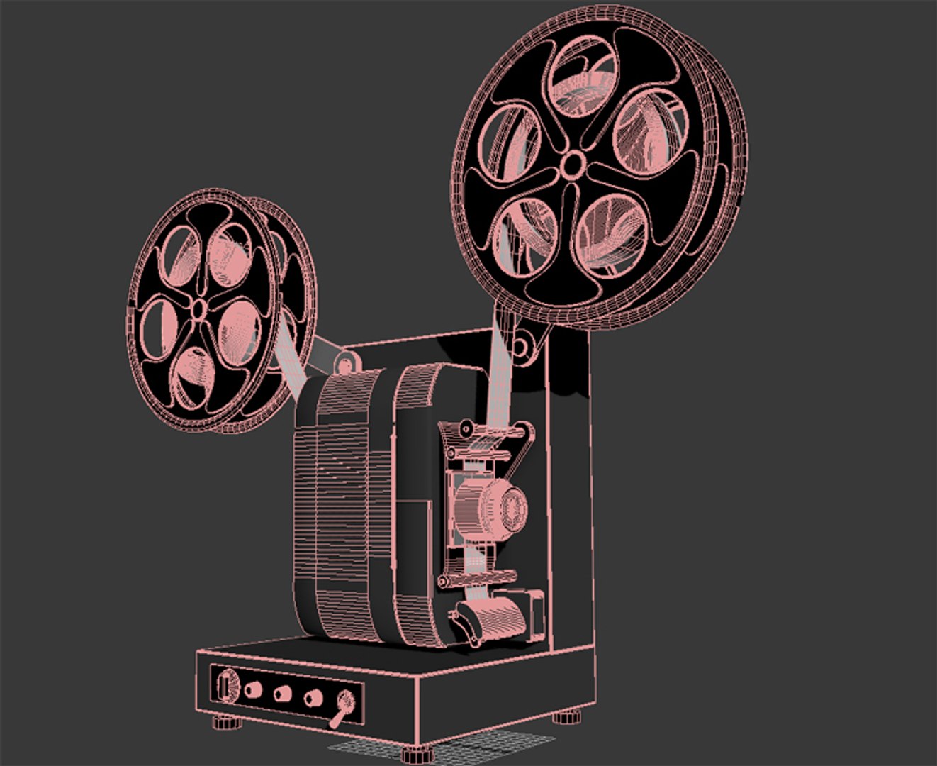 3d Cinematic Projector Model