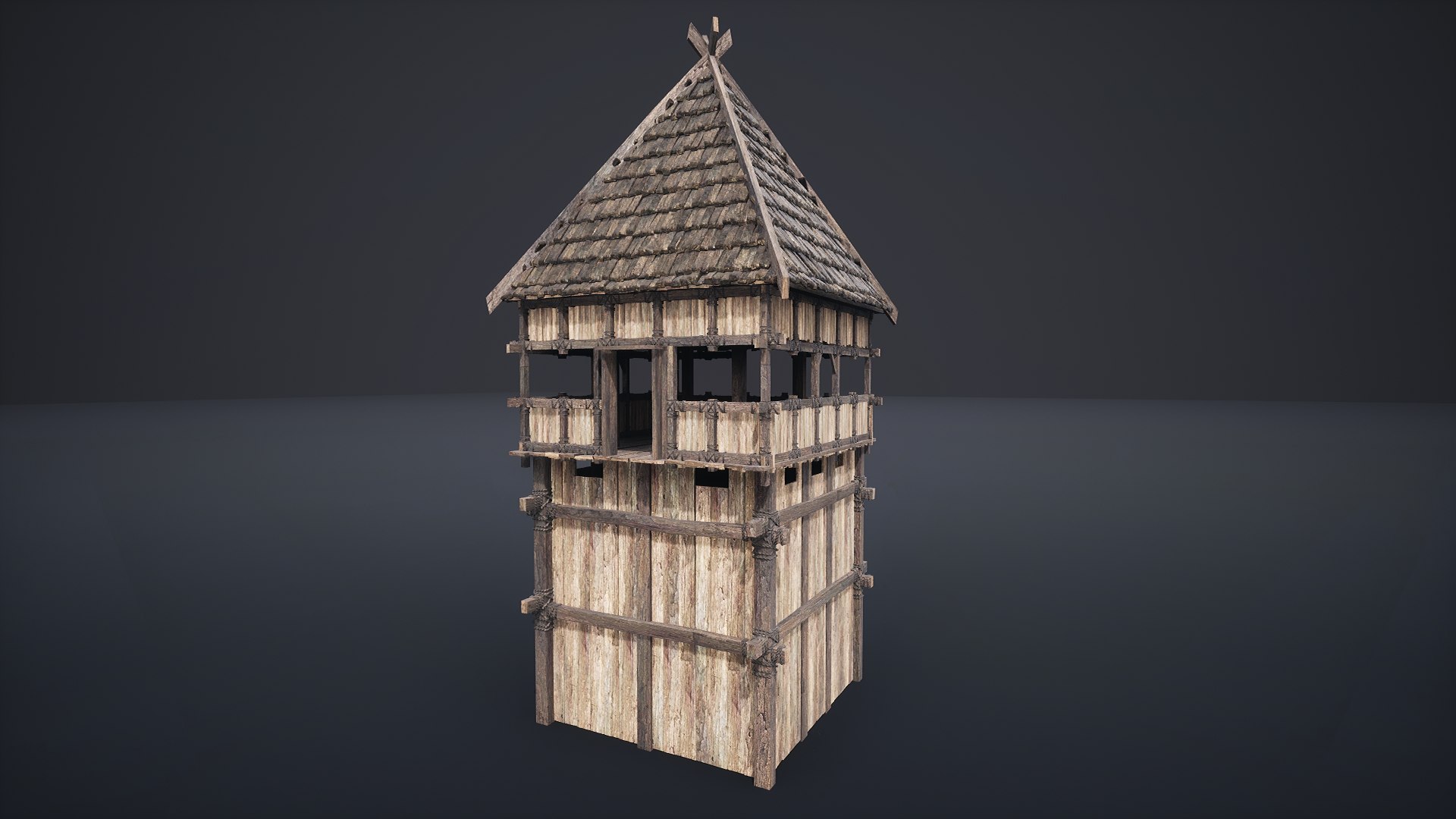 MEDIEVAL WATCHTOWER TOWER FORT FORTRESS CASTLE WALLS NEXTGEN AAA Model ...