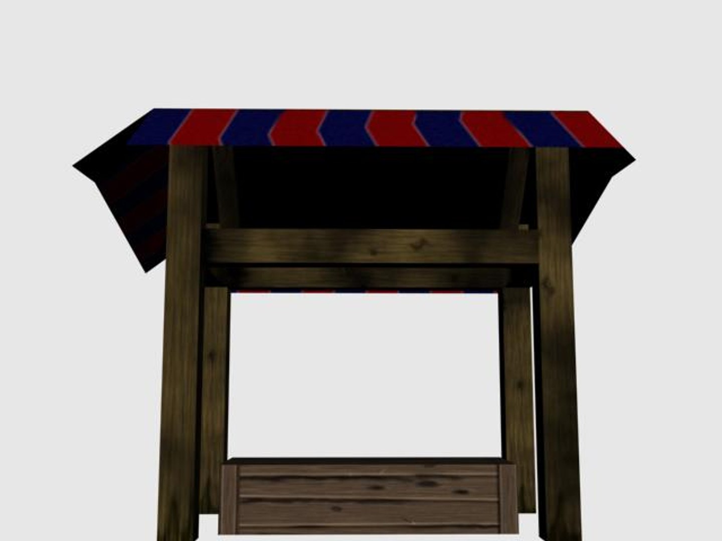 Stall Market Place 3d Model