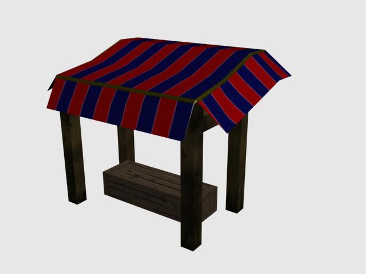 Stall Market Place 3d Model