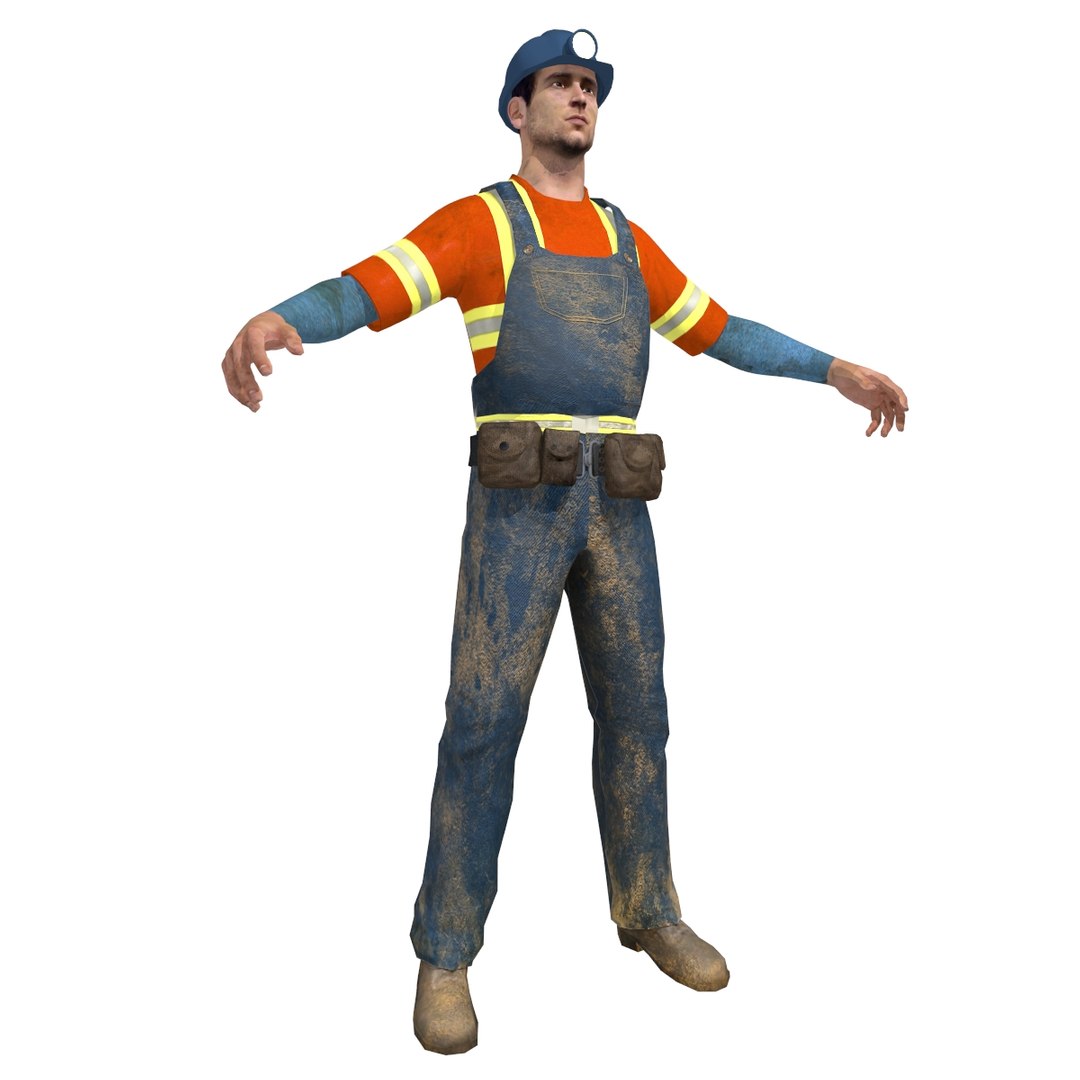 miner man 3d max