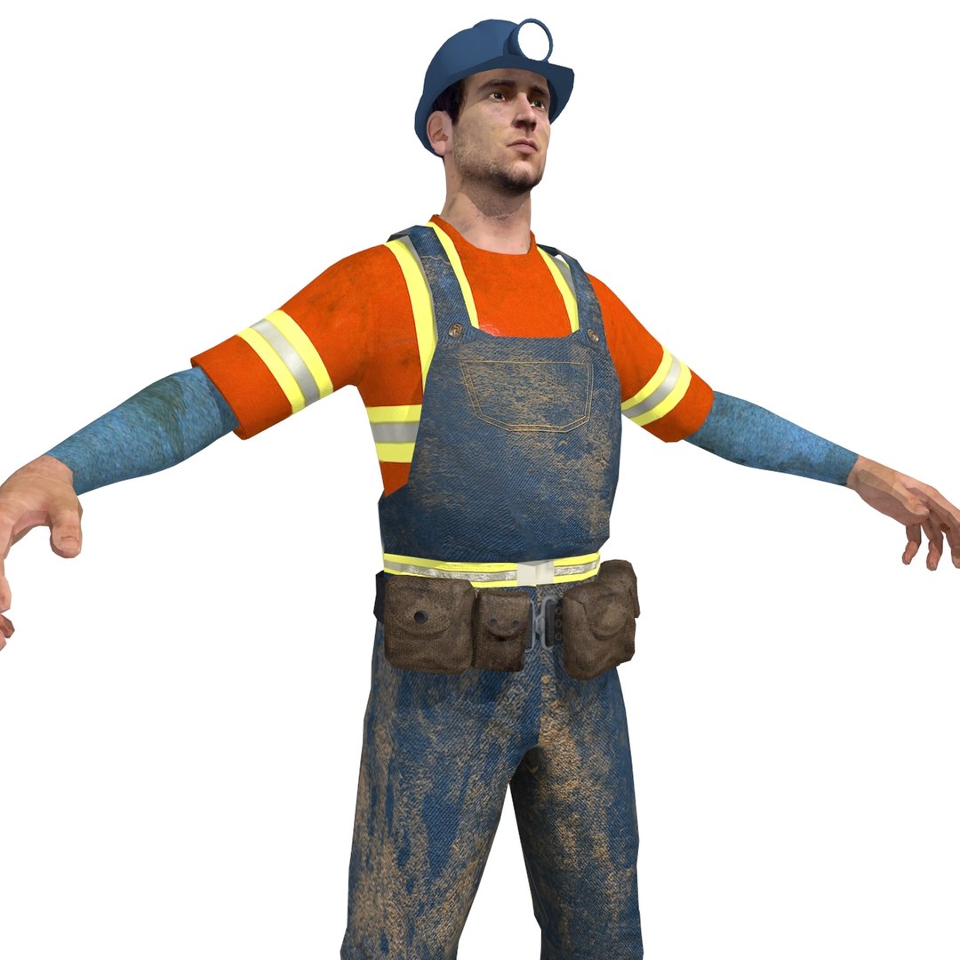 miner man 3d max