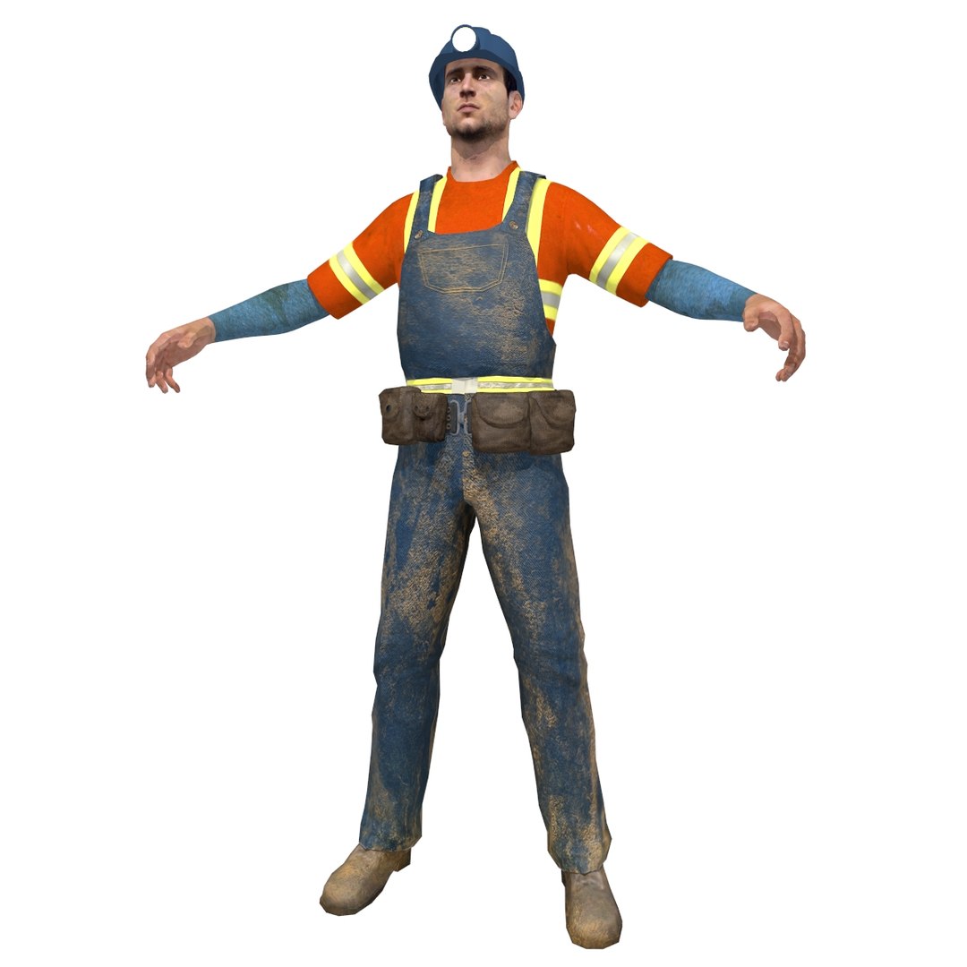 miner man 3d max