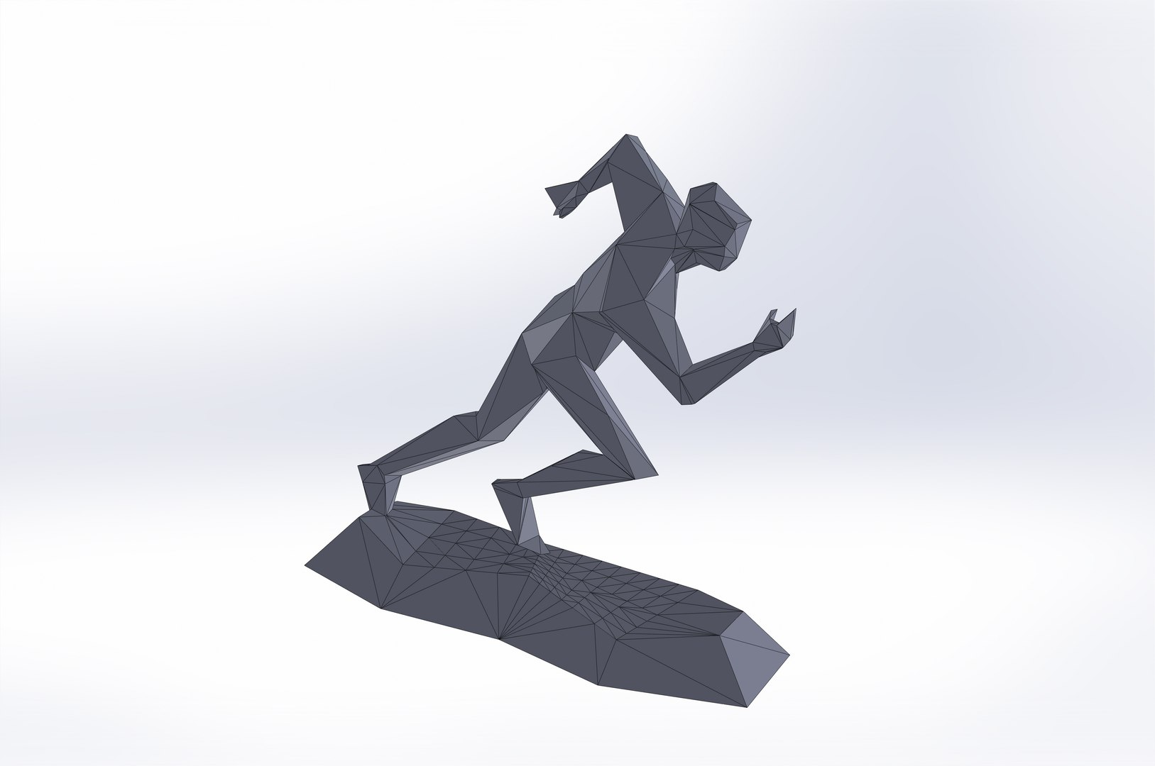 3D Running Man Statue Model - TurboSquid 1371312