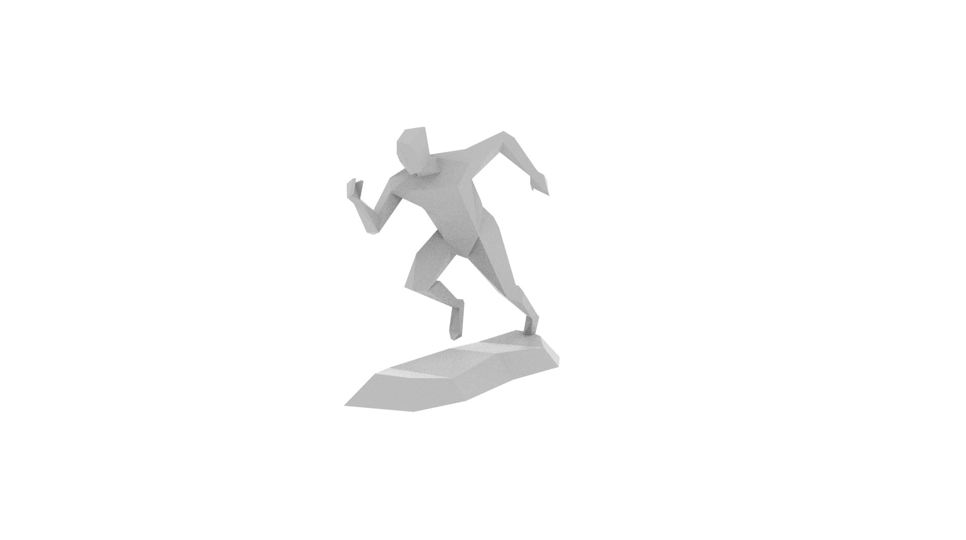3D Running Man Statue Model - TurboSquid 1371312