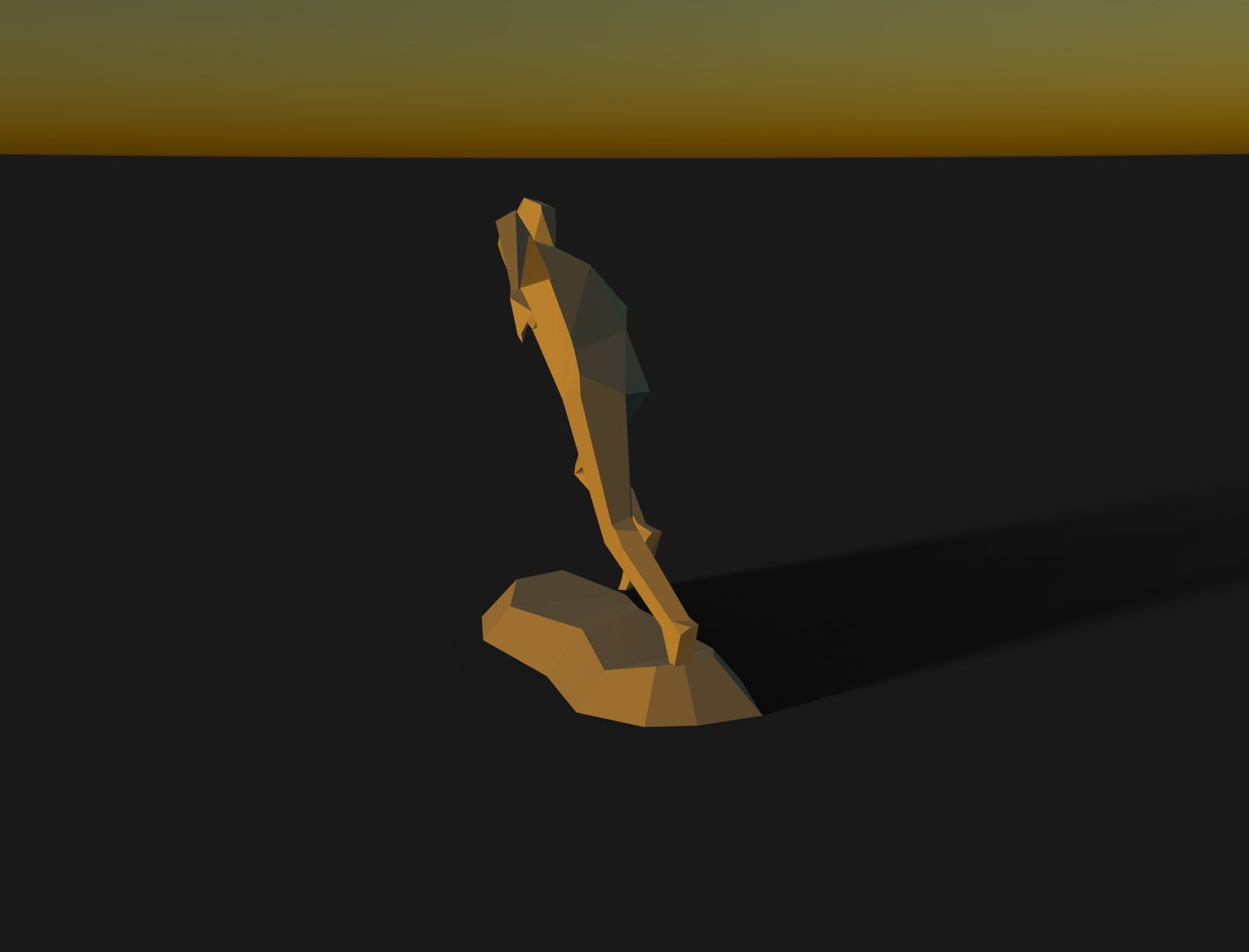 3D Running Man Statue Model - TurboSquid 1371312