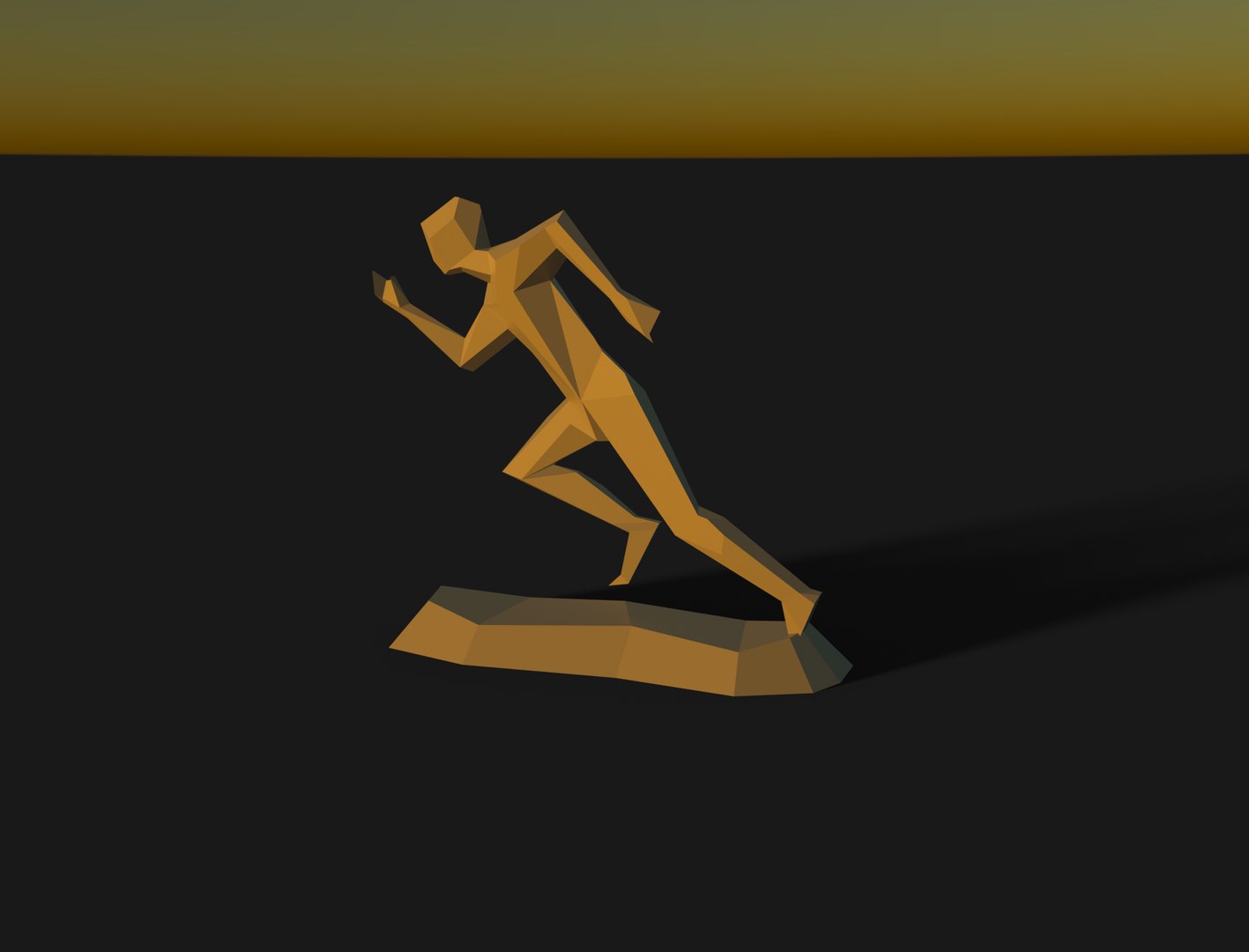 3D Running Man Statue Model - TurboSquid 1371312