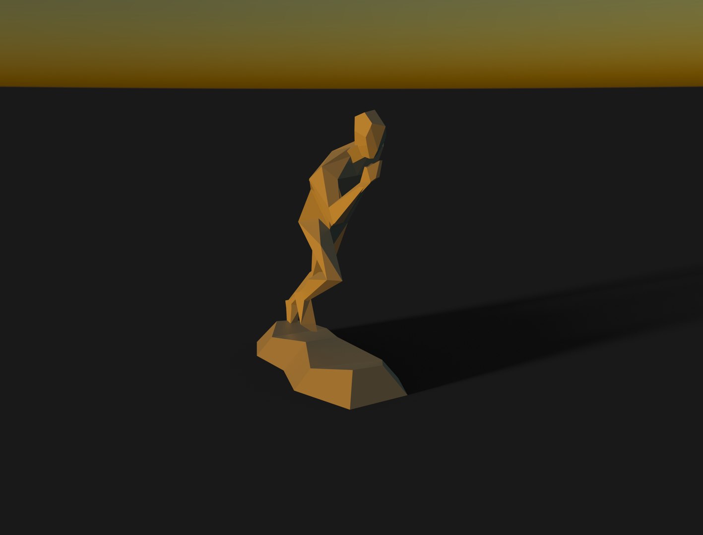 3D Running Man Statue Model - TurboSquid 1371312