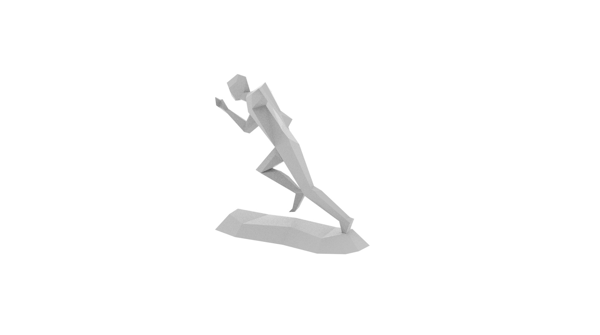3D Running Man Statue Model - TurboSquid 1371312