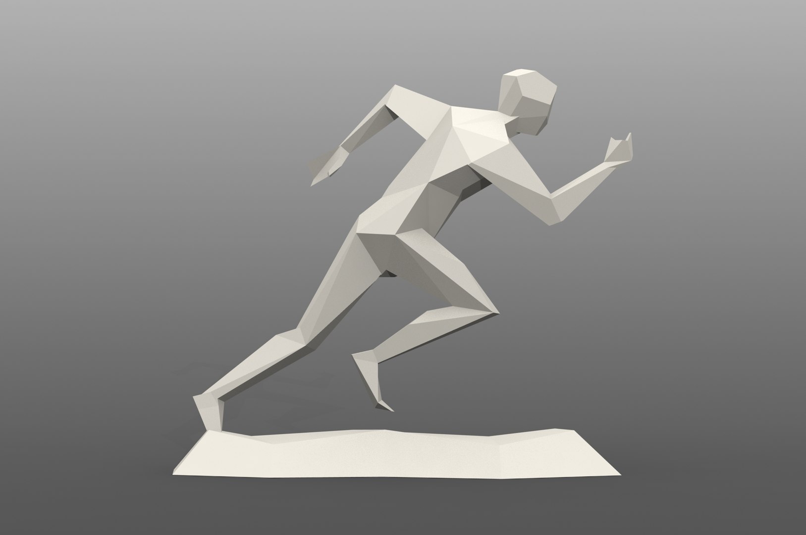 3D Running Man Statue Model - TurboSquid 1371312