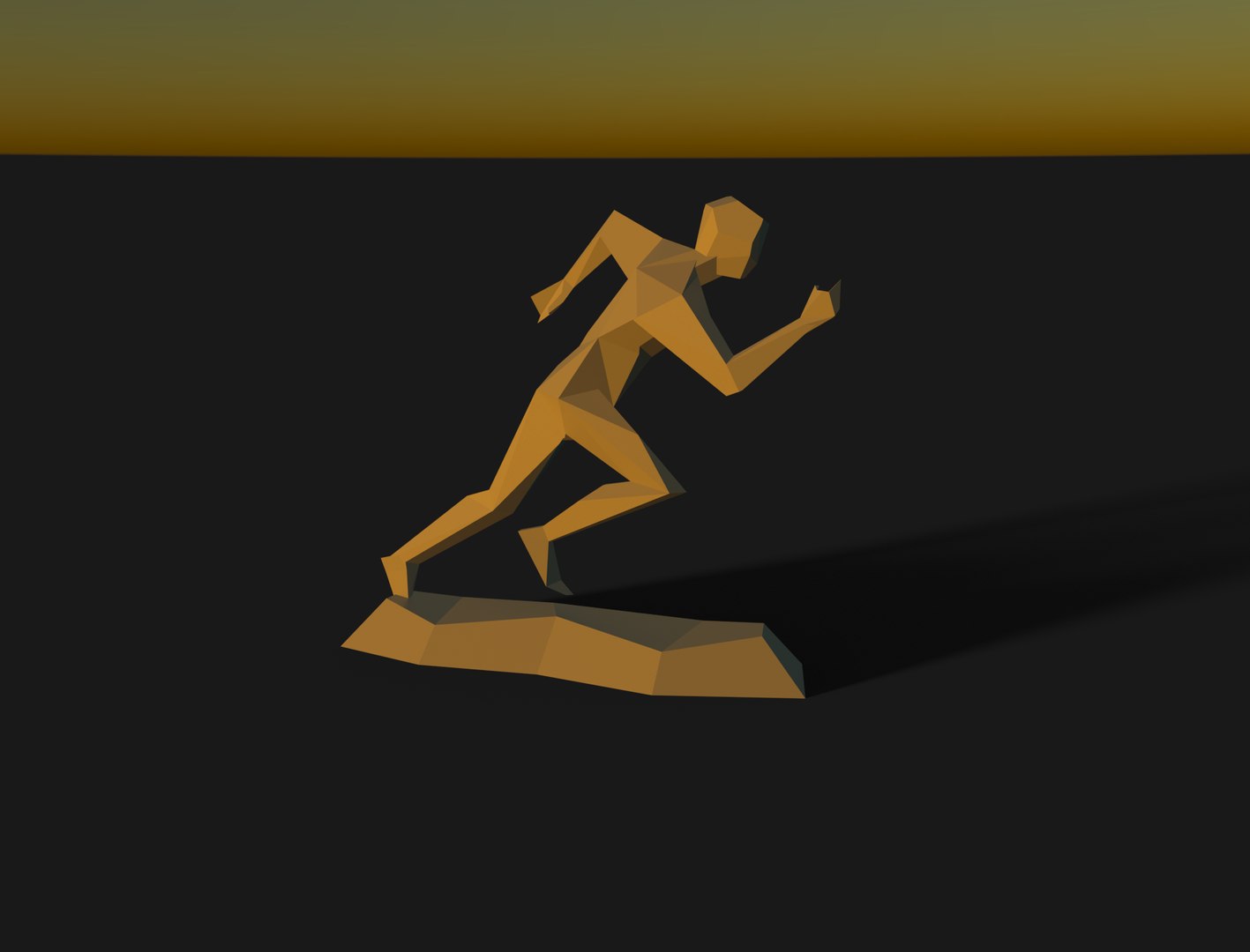 3D Running Man Statue Model - TurboSquid 1371312