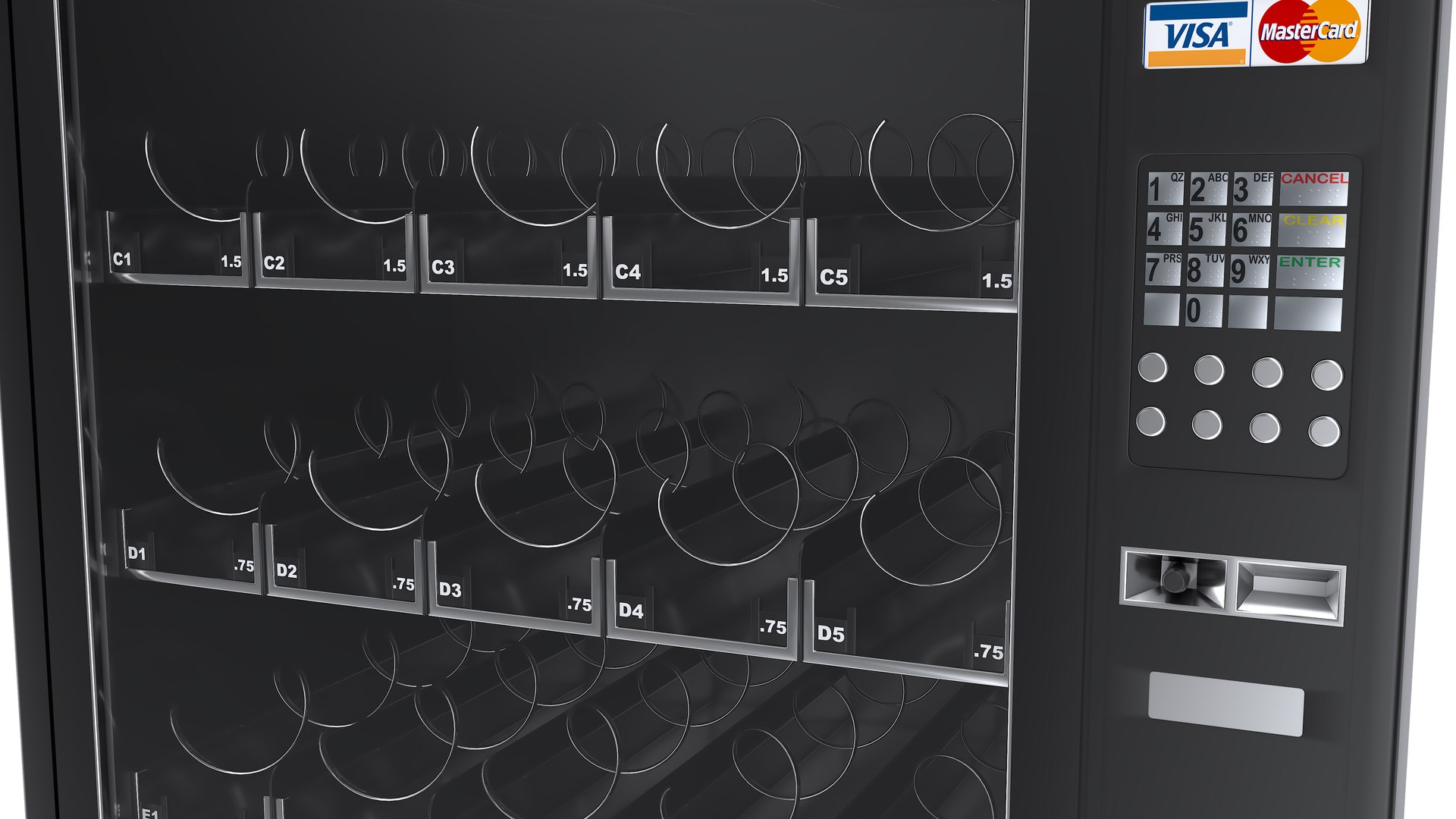 Glass Front Drink Vending Machine 3D Model - TurboSquid 2235057