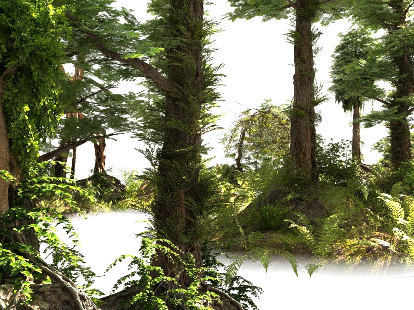 Jungle Forest Ecosystem Pack 3D Model - TurboSquid 1214486