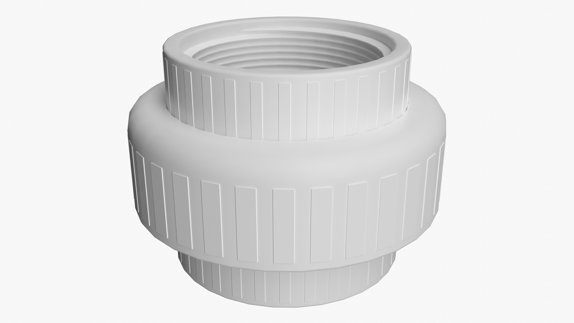 3D PVC Union Female Model - TurboSquid 2093847