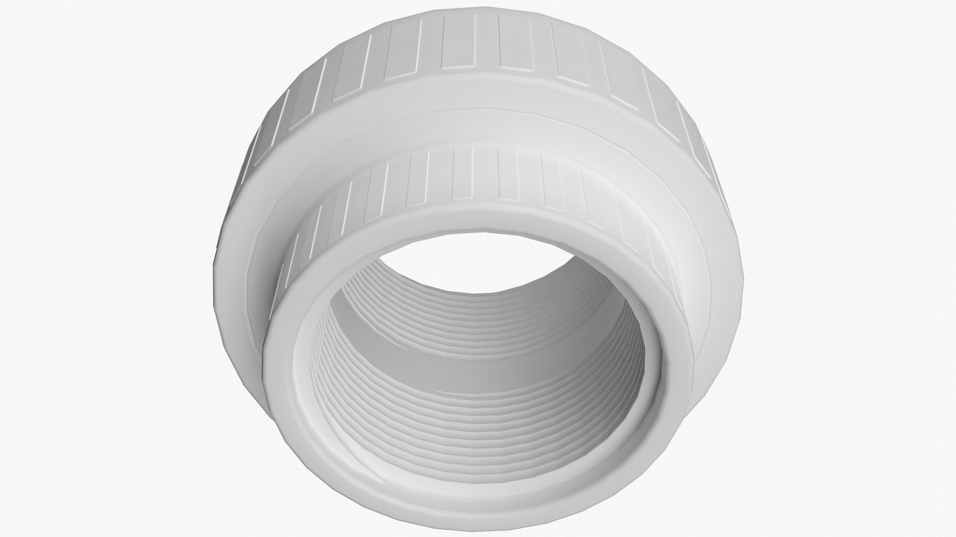 3D PVC Union Female Model - TurboSquid 2093847