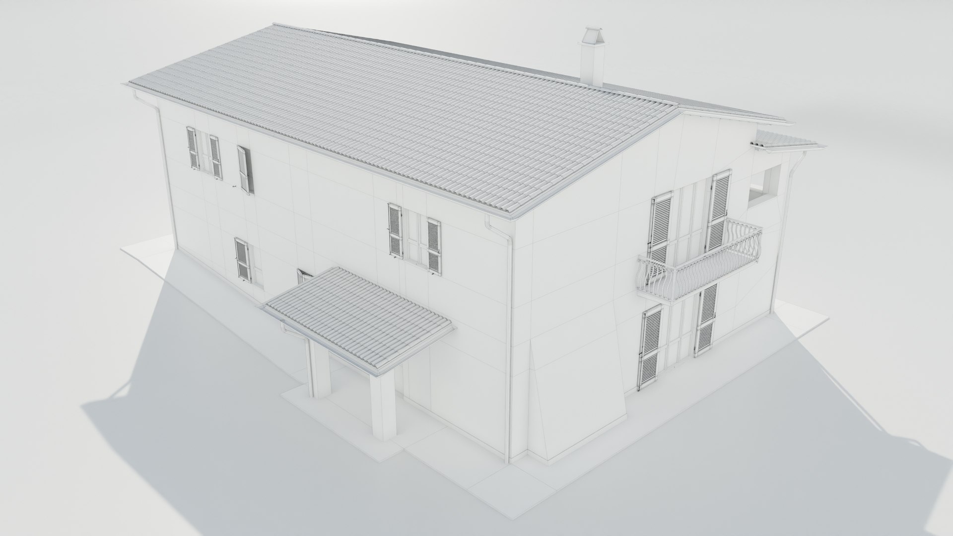 Italian Country House 3D Model - TurboSquid 1721815