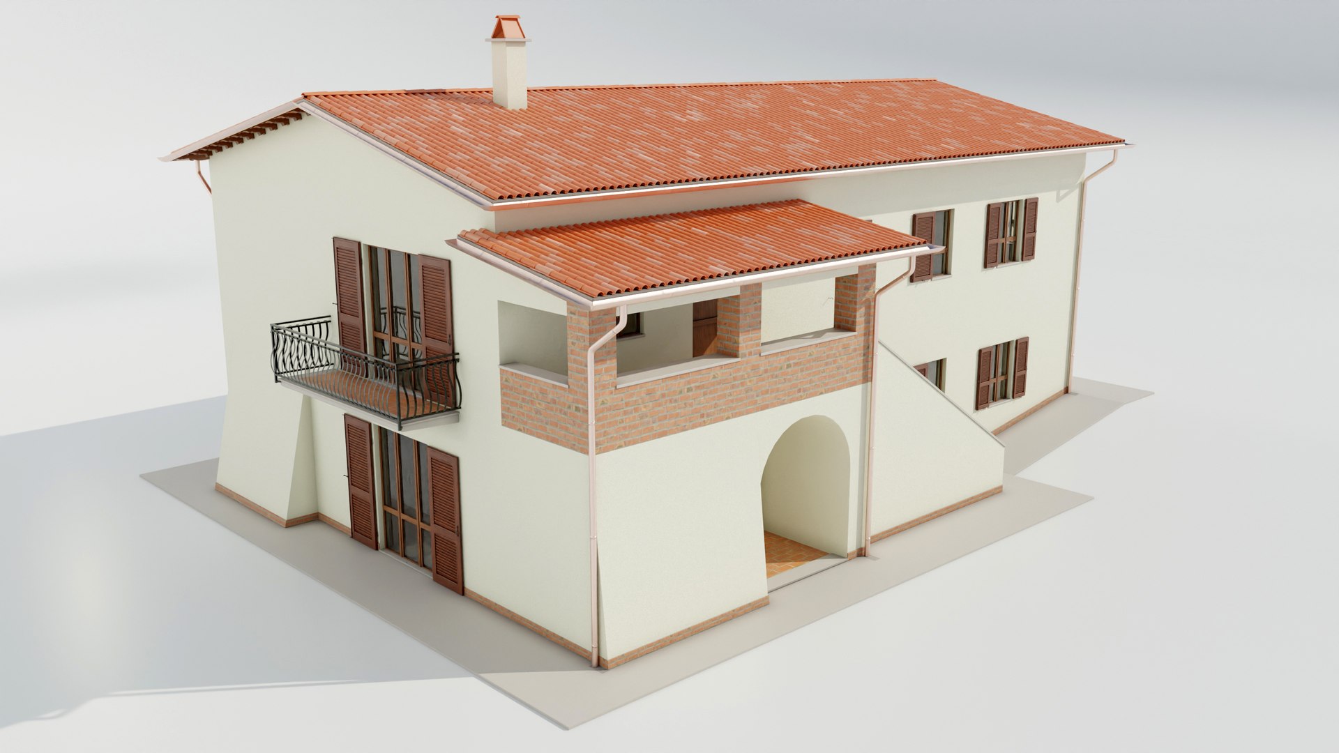 Italian Country House 3D Model - TurboSquid 1721815