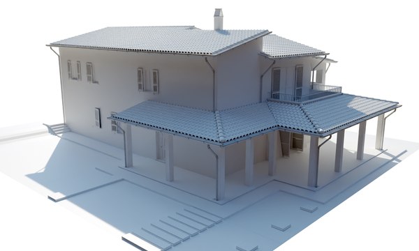 Italian Country House 3D model - TurboSquid 1721815