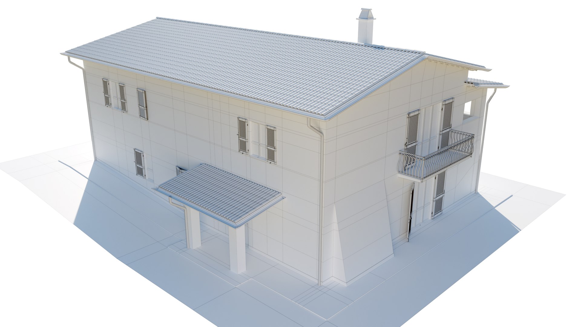 Italian Country House 3D model - TurboSquid 1721815