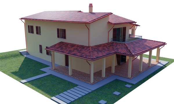 Italian Country House 3D model - TurboSquid 1721815