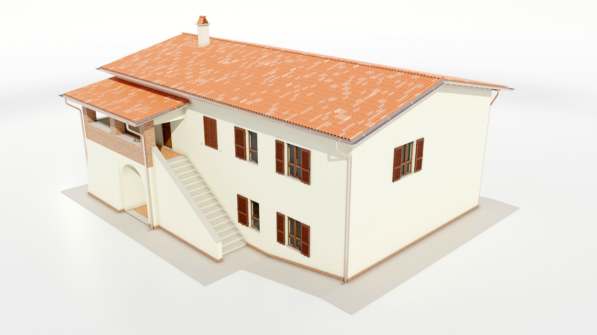 Italian Country House 3D Model - TurboSquid 1721815