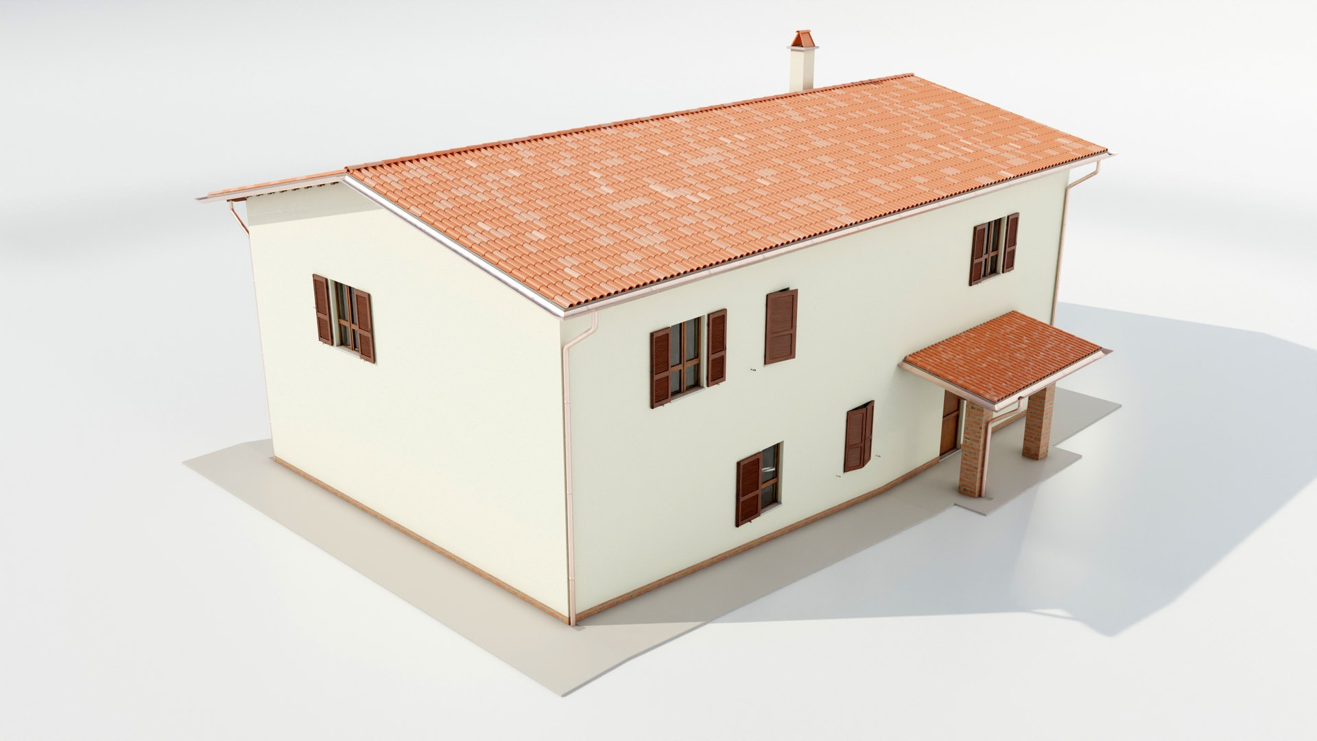 Italian Country House 3D Model - TurboSquid 1721815
