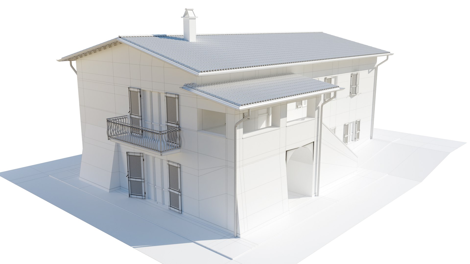 Italian Country House 3D model - TurboSquid 1721815