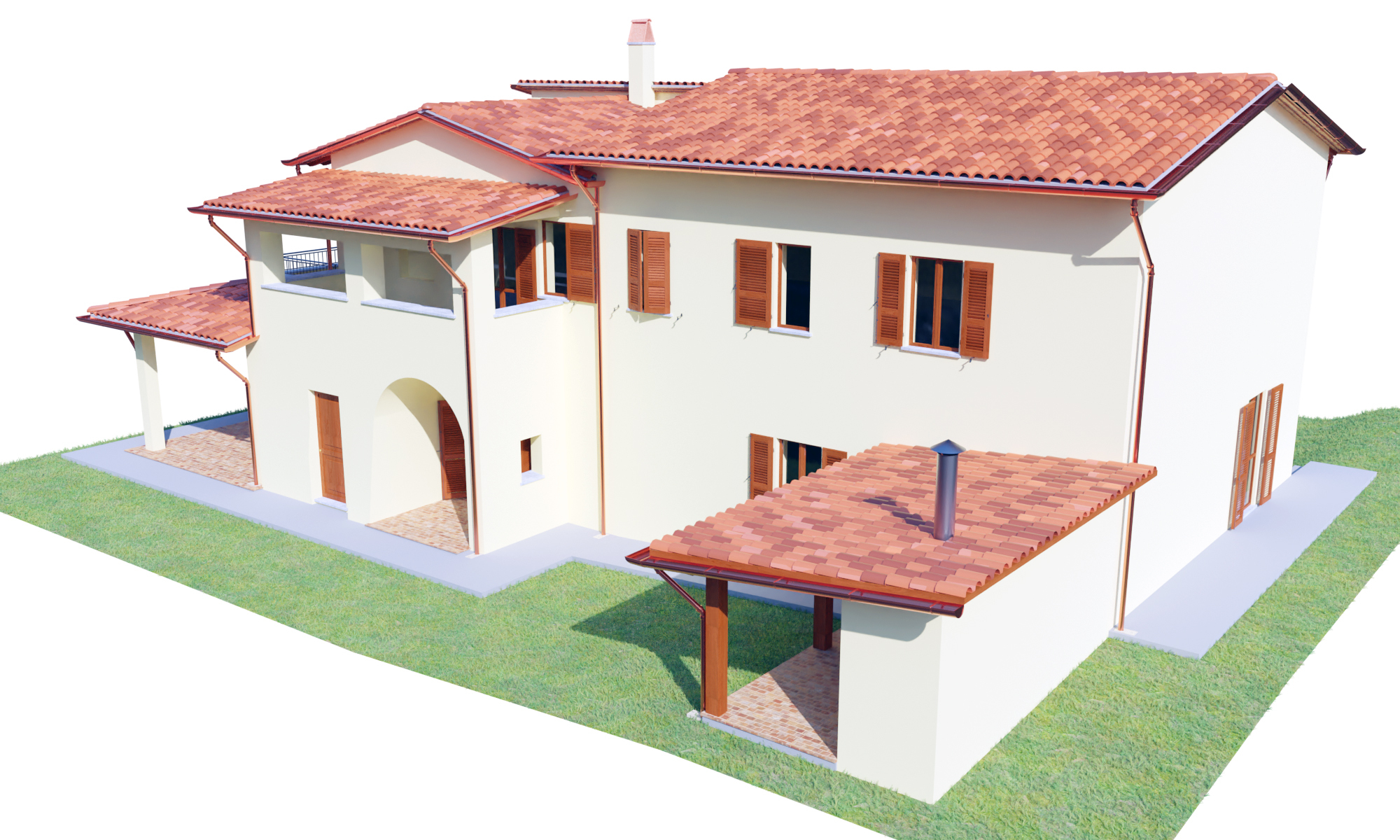 Italian Country House 3D model - TurboSquid 1721815