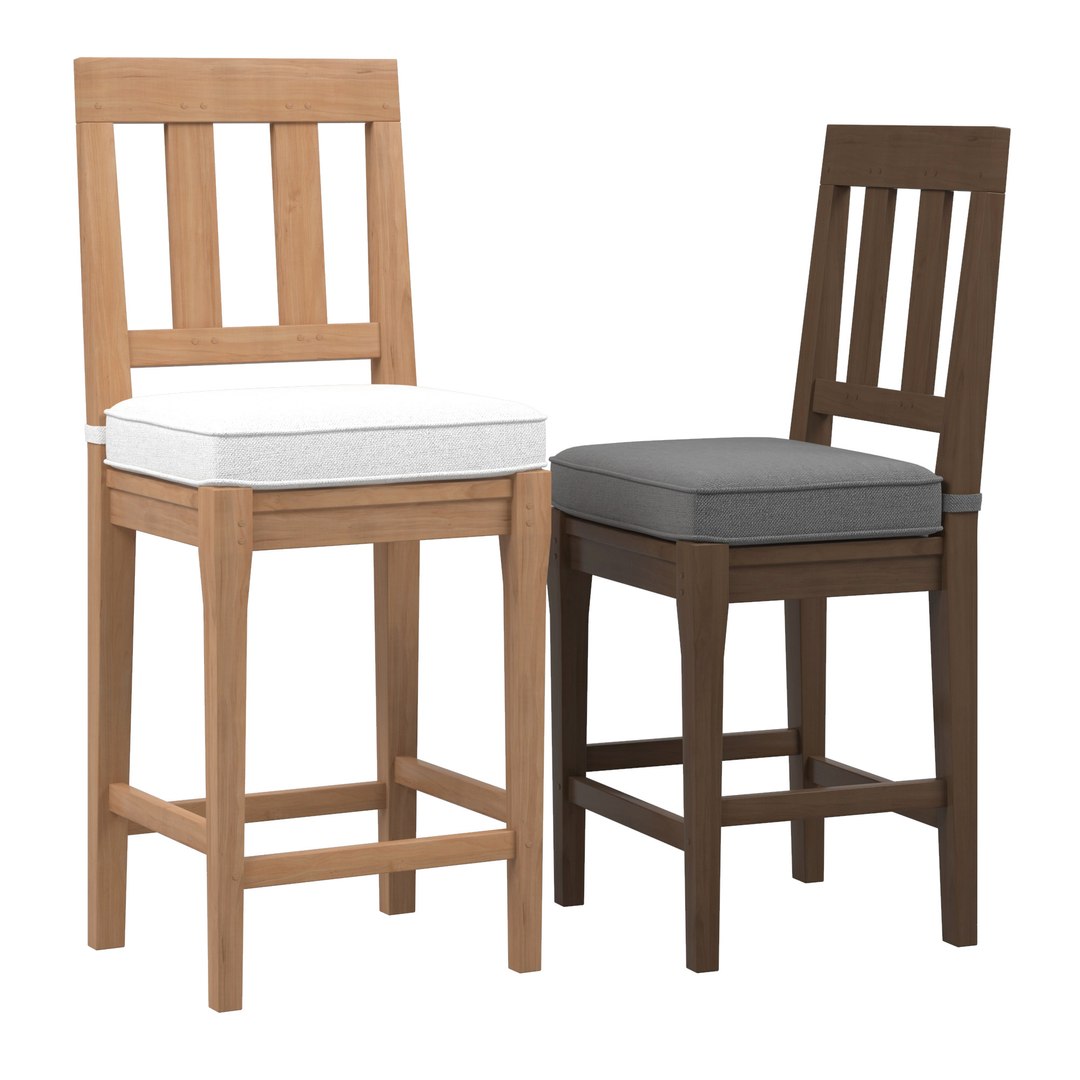 3D Model Santa Monica Armless Stool - TurboSquid 1430586