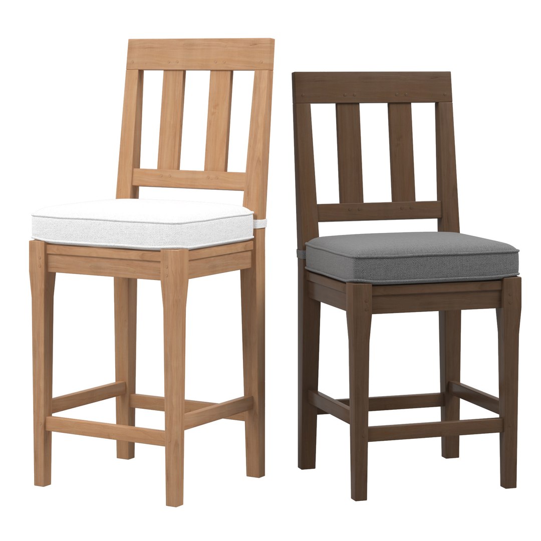 3D Model Santa Monica Armless Stool - TurboSquid 1430586