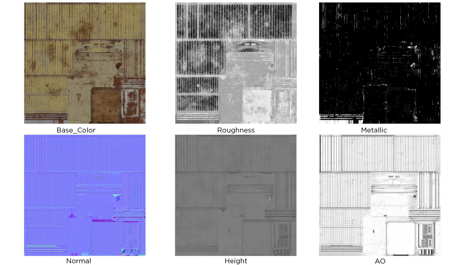 3D Modeled Old Rusty Metal Model - TurboSquid 1605353
