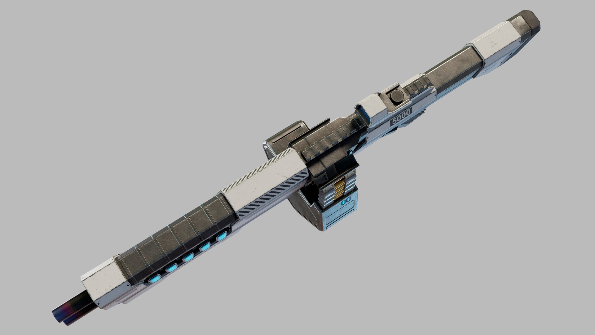 3D Sci Fi Machinegun - TurboSquid 2328409