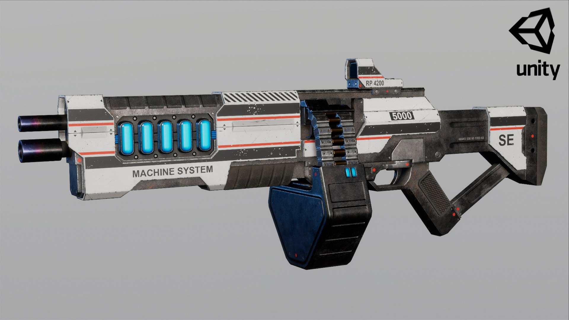 3D Sci Fi Machinegun - TurboSquid 2328409
