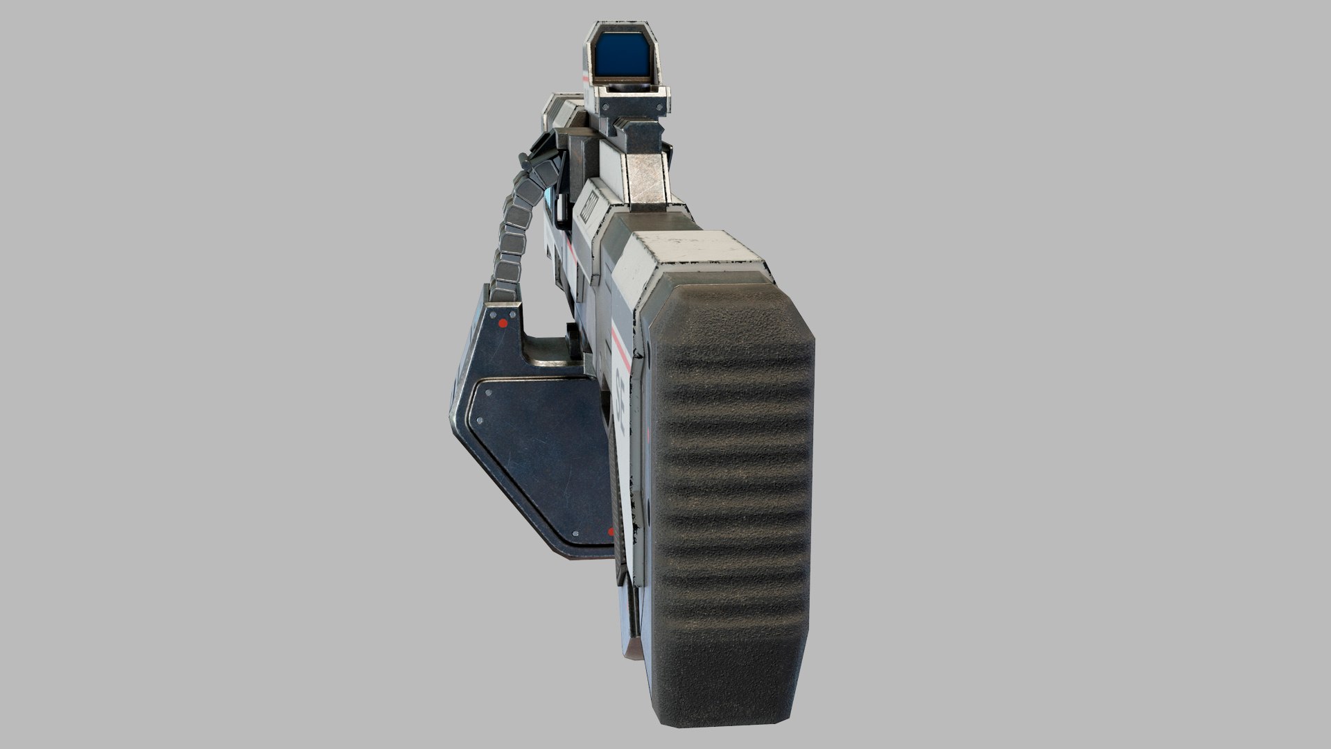 3D Sci Fi Machinegun - TurboSquid 2328409