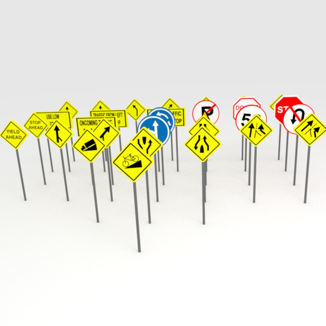 Street Signs 3D Model - TurboSquid 1207526