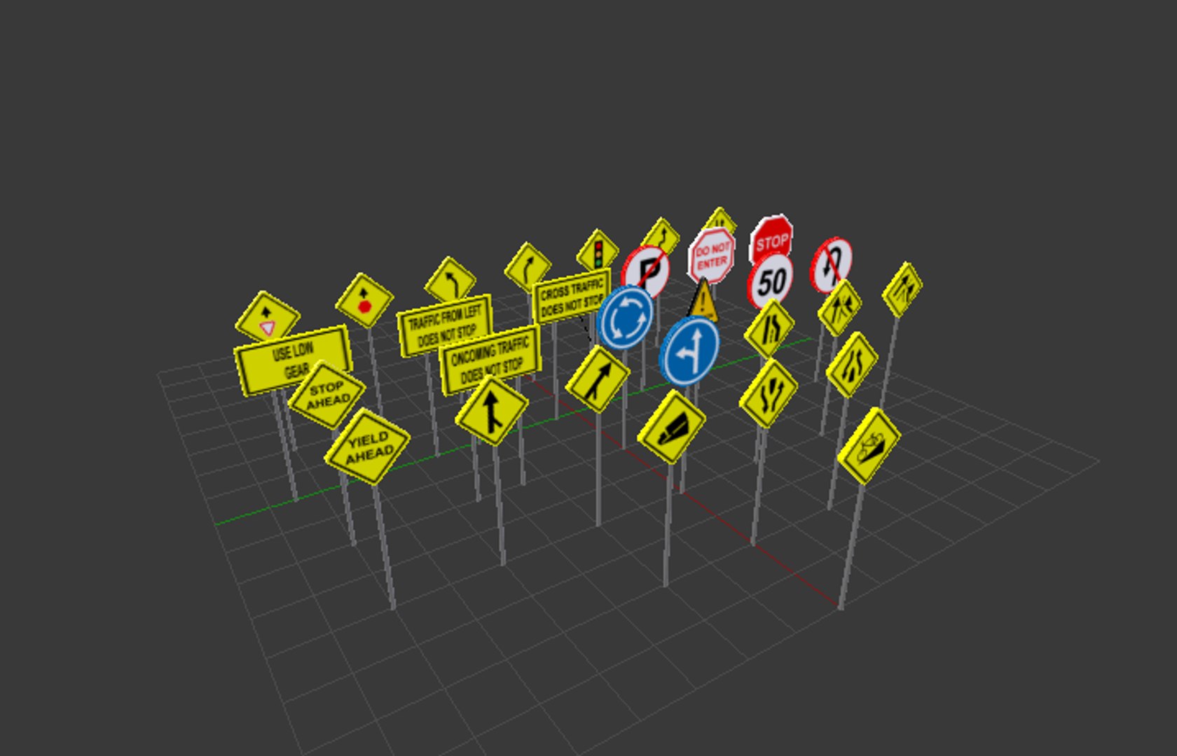 Street Signs 3D Model - TurboSquid 1207526