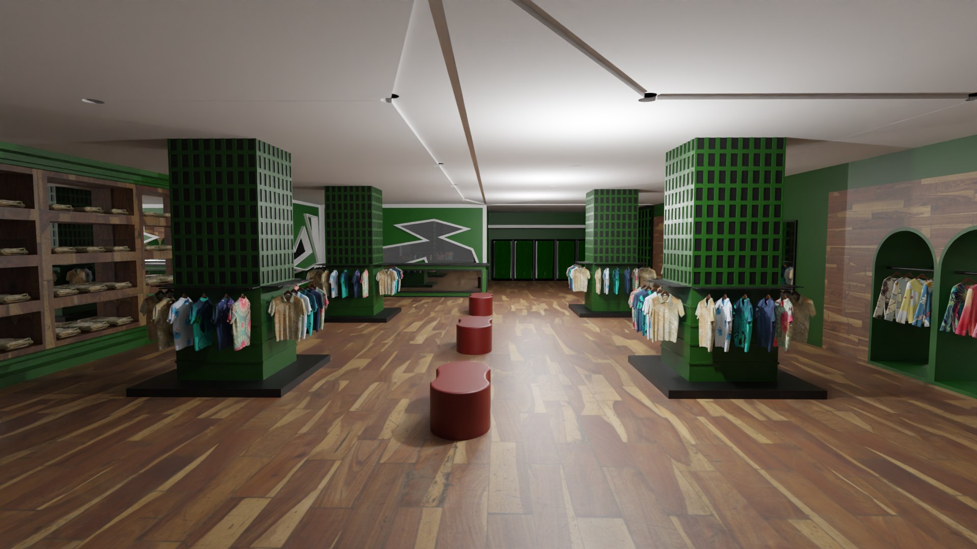 3D Clothing Store Interior - TurboSquid 2157416